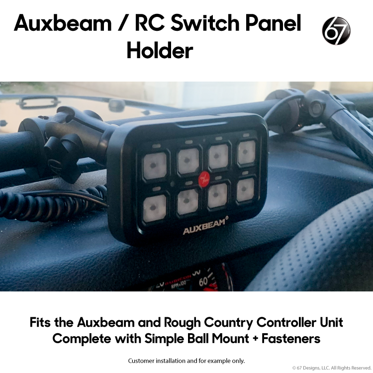 Auxbeam / Rough Country Switch Panel Holder – 67 Designs