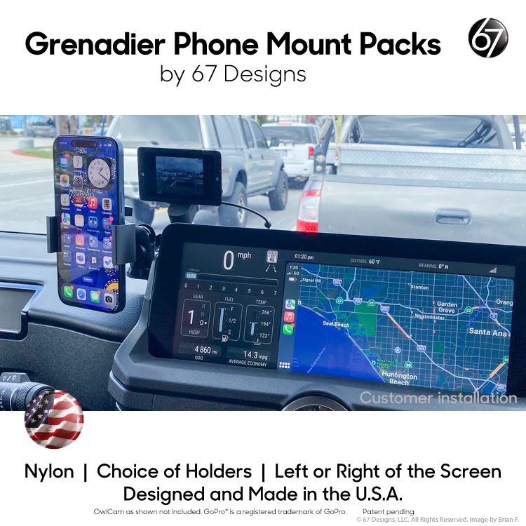 Grenadier (2024+) Phone Mount Packs – 67 Designs